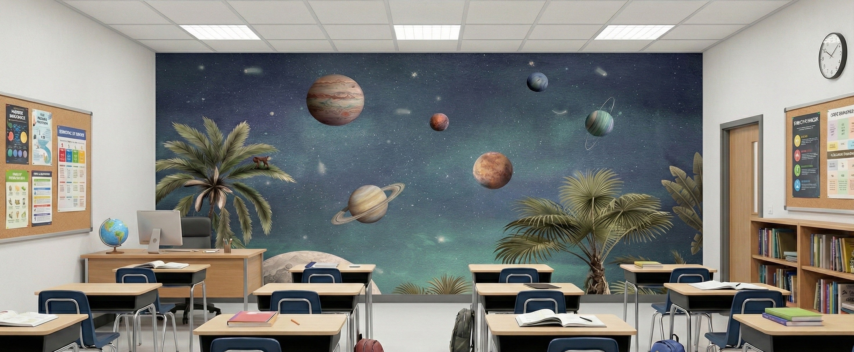 School Wallpaper - 10 Creative Ideas for Modern Classrooms