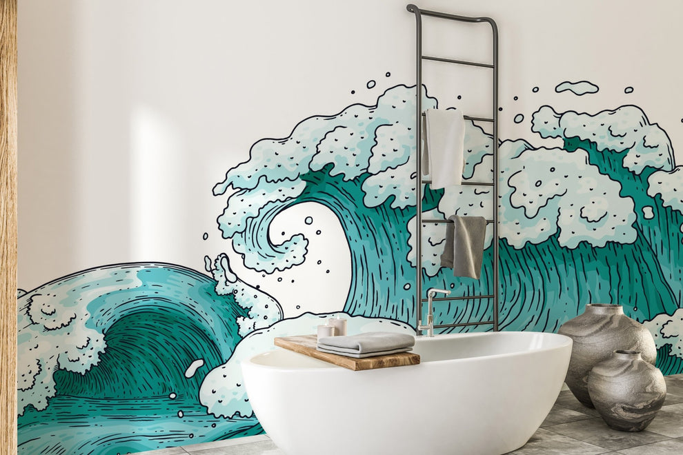 Shop 3D Ocean Waves Wall Murals for Room Decor