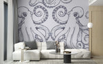 Shop for Giant Octopus Sea Wall Mural - Kids Room Wallpaper